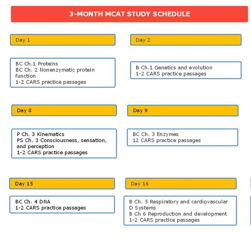 3-Month MCAT Study Schedule for Mastery and 520+ Score Success – MCAT PROMAX
